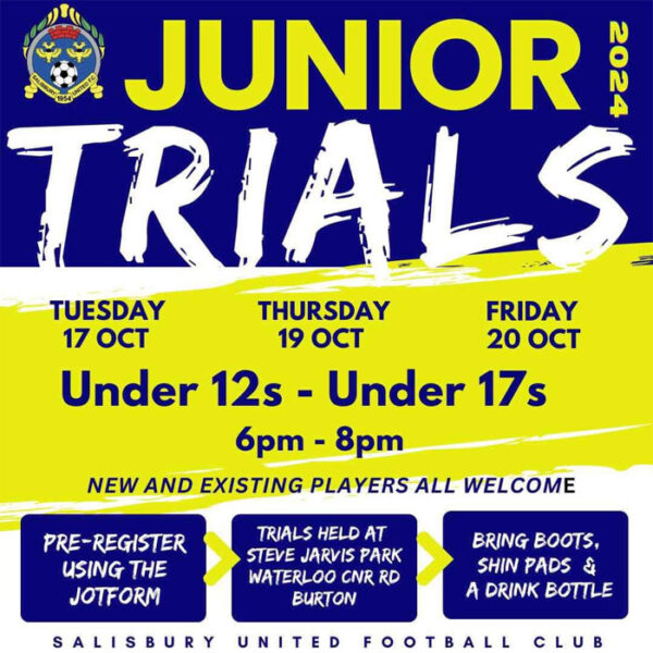 Salisbury United Football Club Trials, Australia - US Health ...